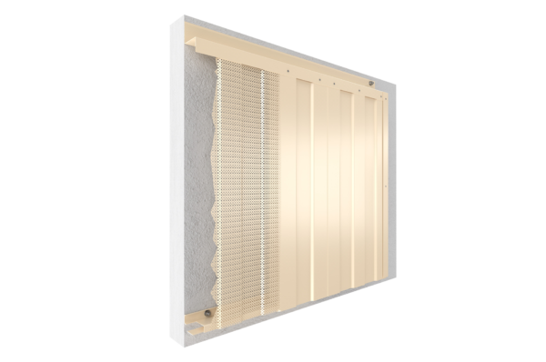 Acoustic wall cladding panel MG4-T - Metalesa